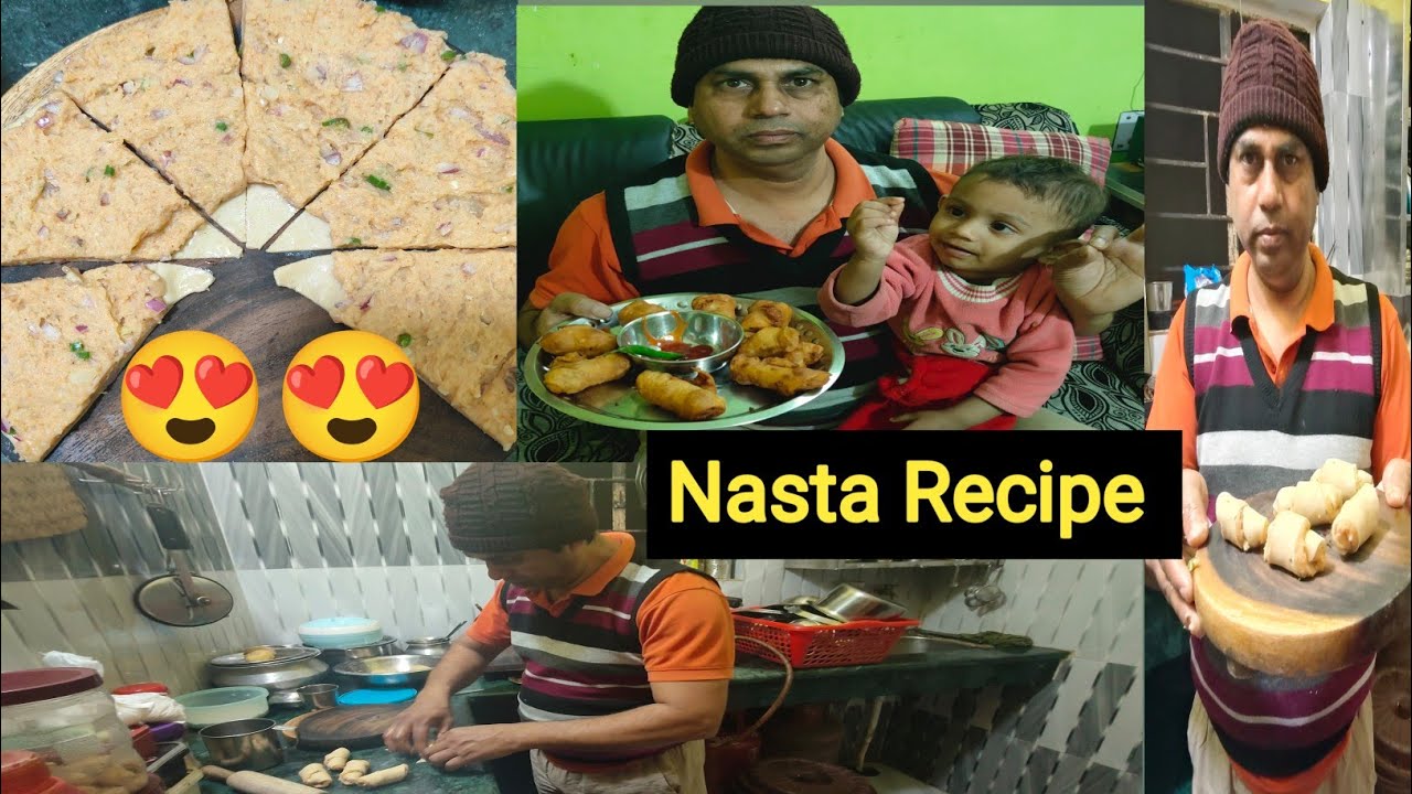New Tasty Nashta Recipe 😍 Winter Nasta Recipe l मेरे पति बनाए हैं ...