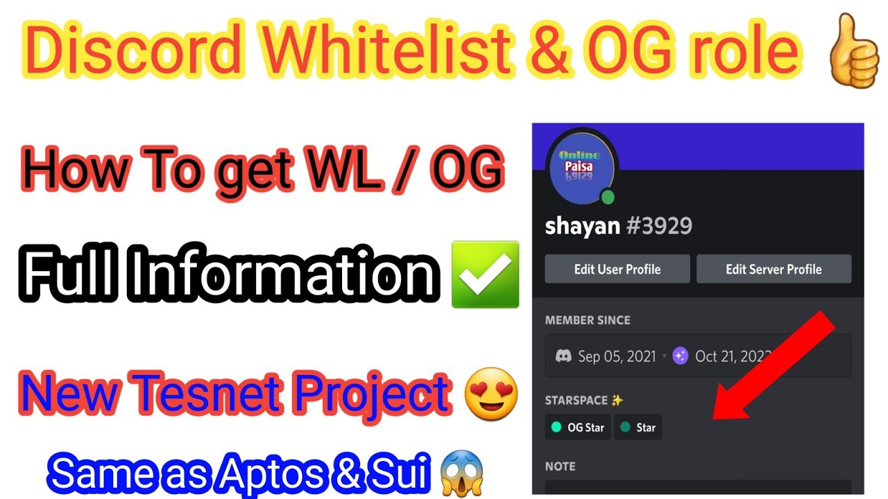 How to Get Whitelist & OG role in Discord NFT||WL & OG role Discord ...