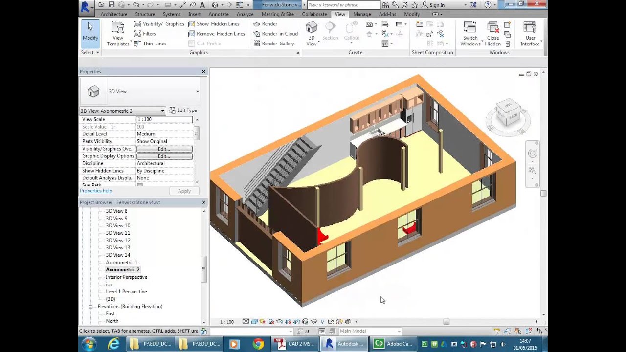 Fenwicks 09 Isometric and Axonometric Views - YouTube