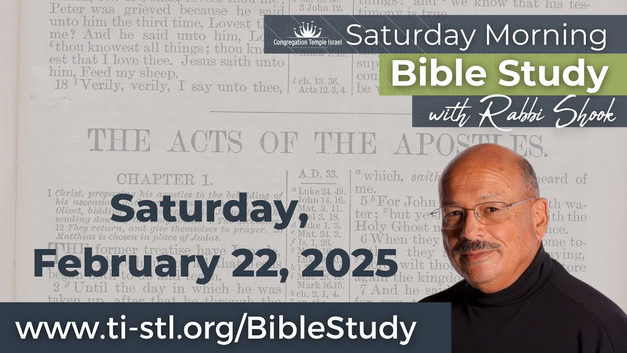 Saturday Morning Bible Study - Saturday, February 22, 2025 - YouTube