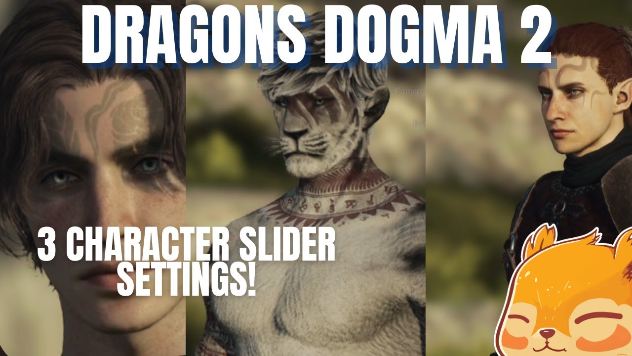 Three male Character Slider Settings for Dragons Dogma 2! - YouTube