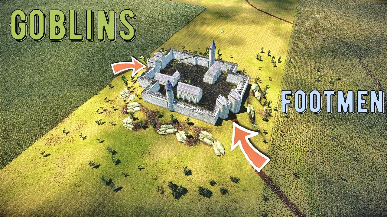 Castle Battle: Goblins - Skeletons - Footmen - UEBS 2 - YouTube
