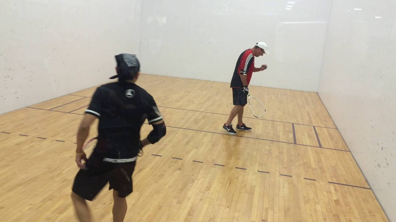 Racquetball 4.25.16 8:25 am Singles Dave VS Lery - YouTube