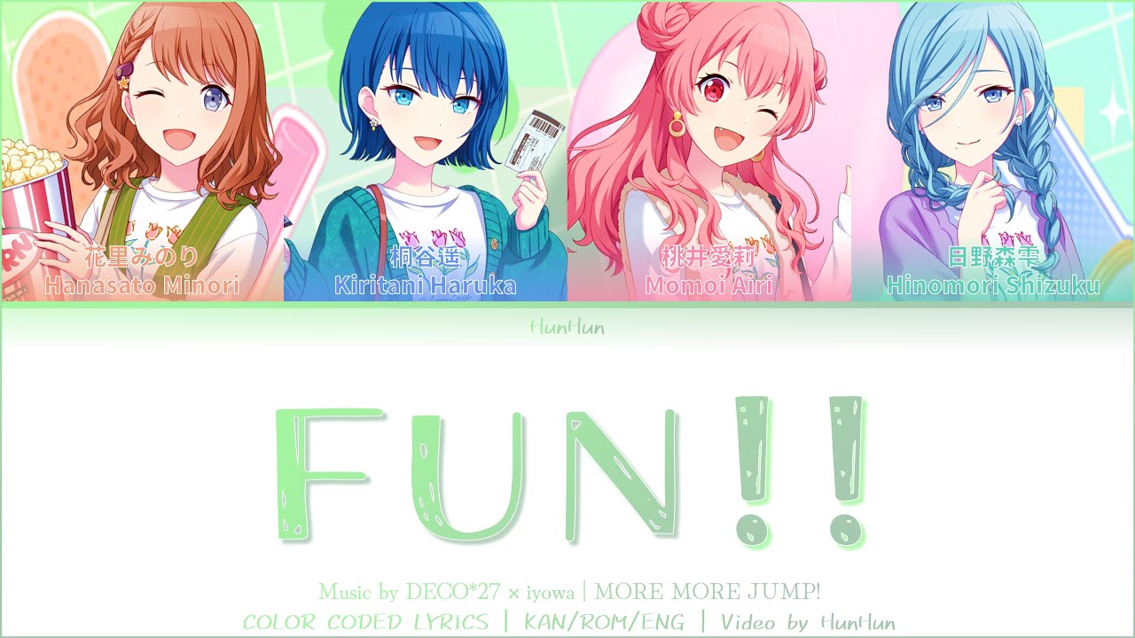 [FULL SIZE] FUN!! - MORE MORE JUMP！ | Color Coded Lyrics - YouTube
