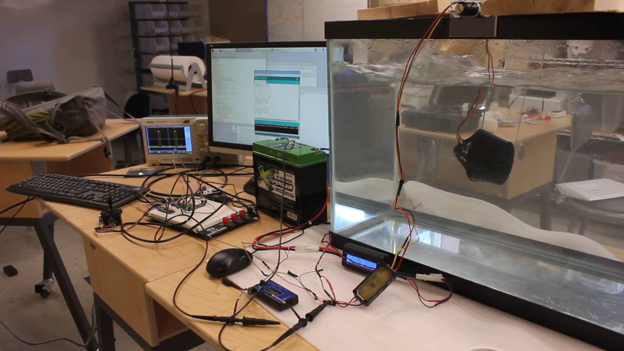 ROV thruster testing - YouTube