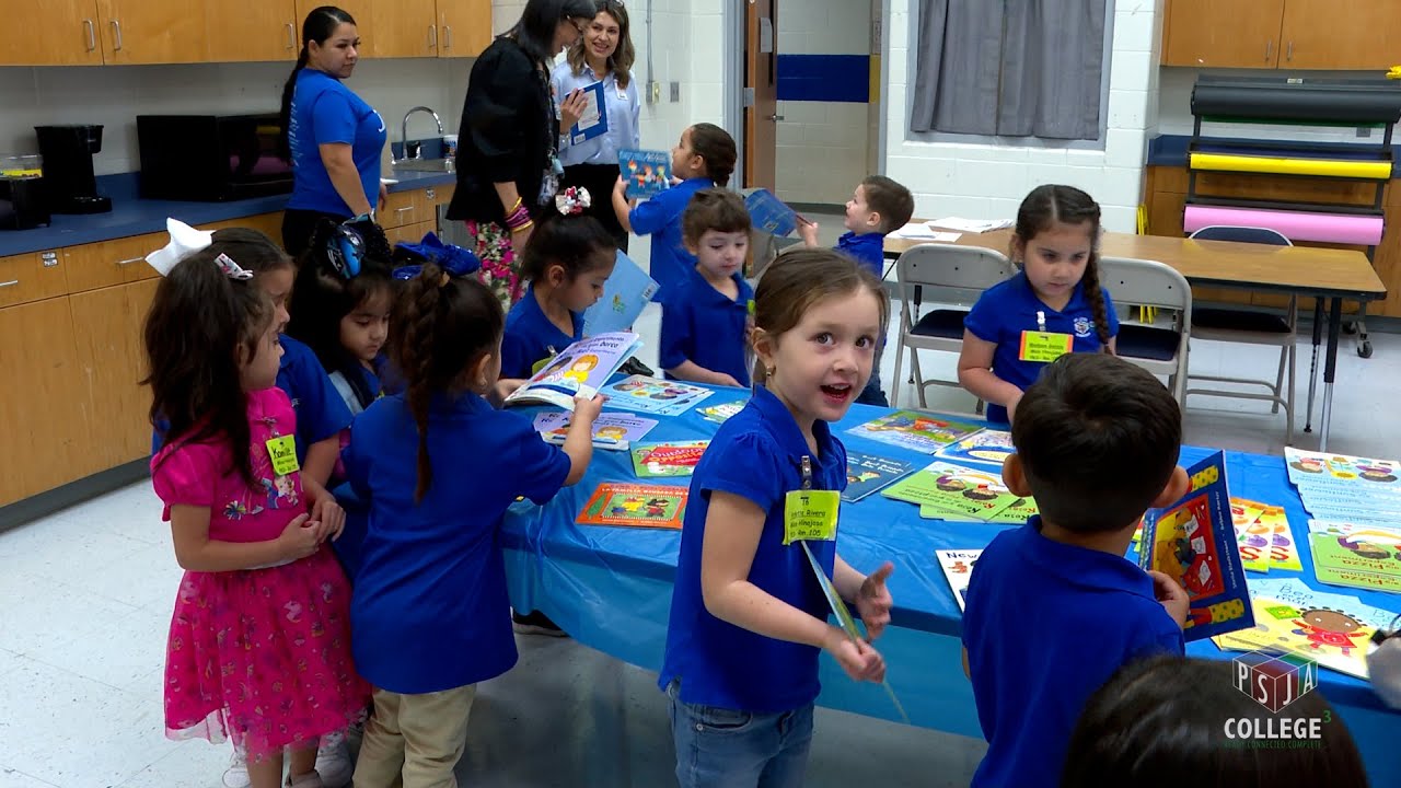 Pre-K Students Get Their First Books - YouTube