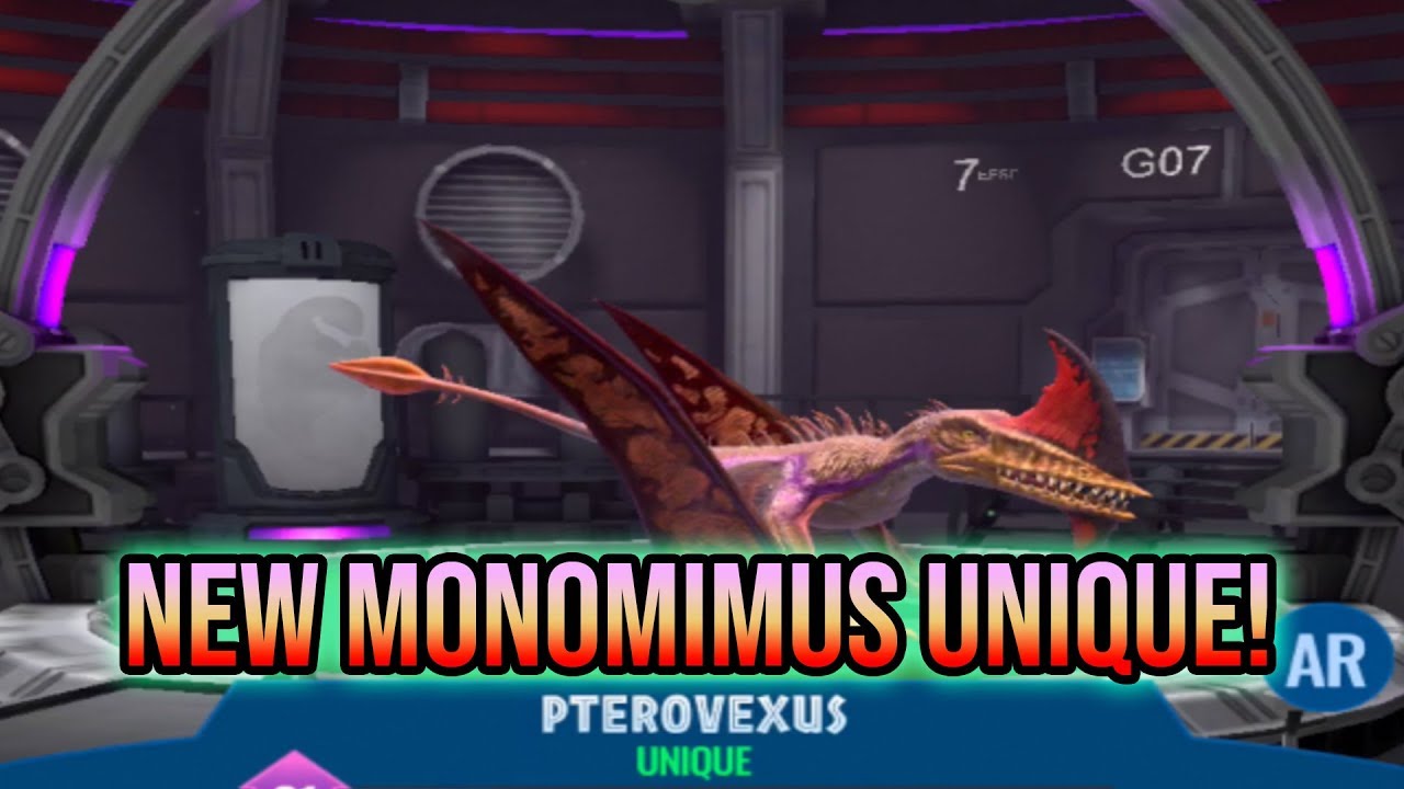 NEW MONOMIMUS FLIER UNIQUE HYBRID! PTEROVEXUS SHOWCASE! | Jurassic ...