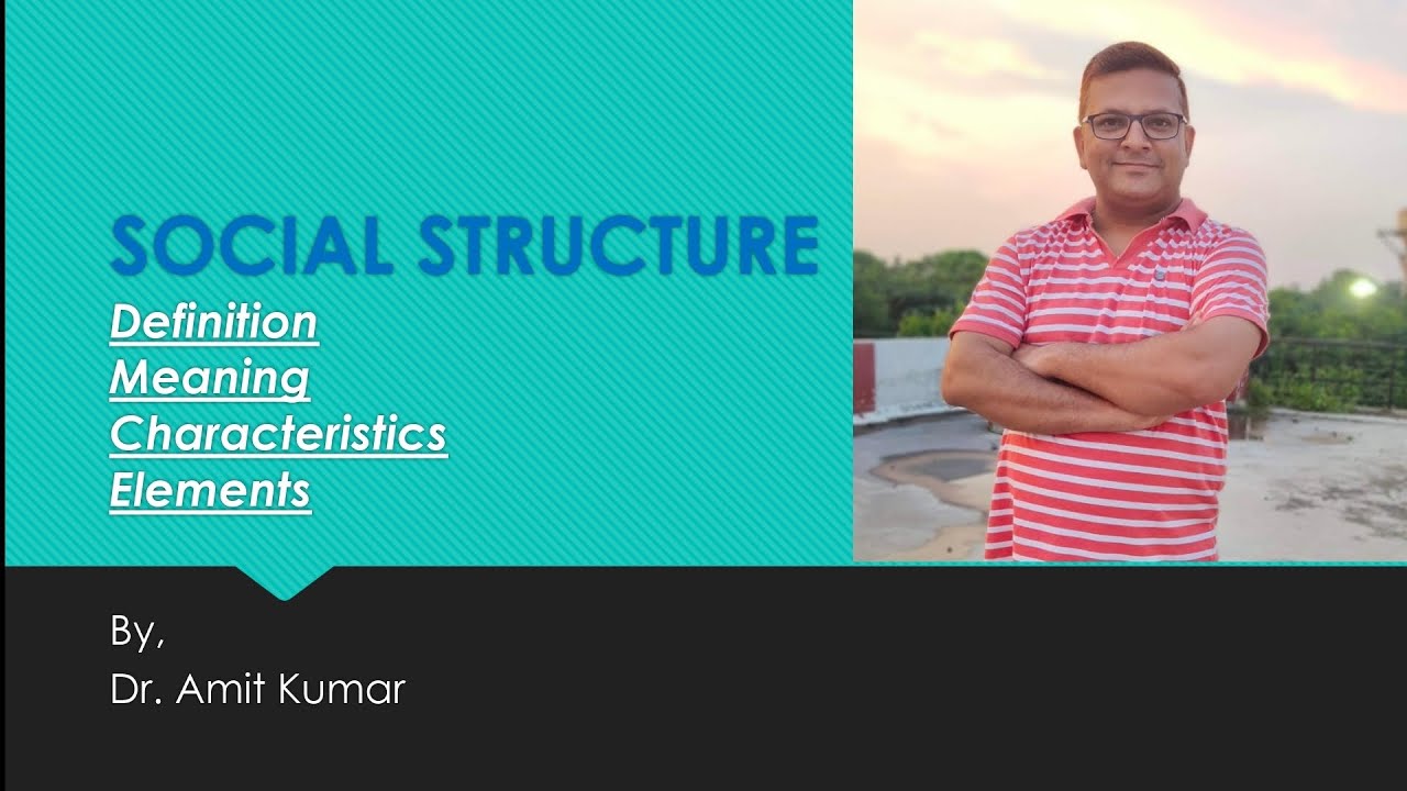 BA/MA standard : Sociology (According to NEP-2020) Social Structure - YouTube