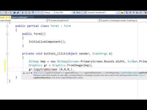 Capture screen shot using C# - YouTube