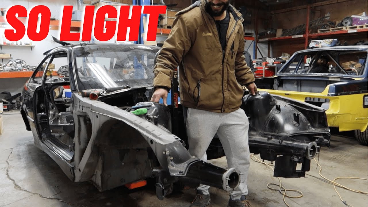PRO DRIFT CAR BUILD| PART 1| CAGE PREP. ITS SO LIGHT!!! - YouTube