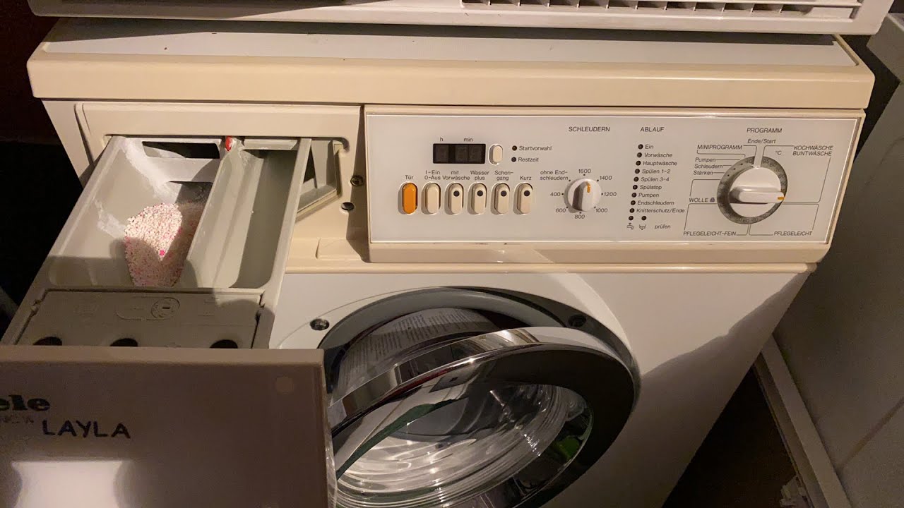 Miele NOVOTRONIC W 921 Waschmaschine |Live - YouTube