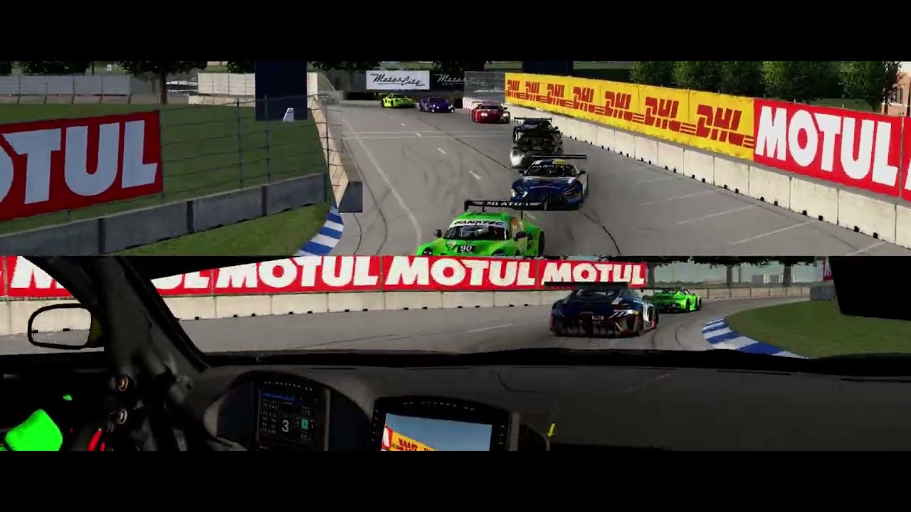 AMG GT3 Belle Isle Race Triple Screen iracing - YouTube