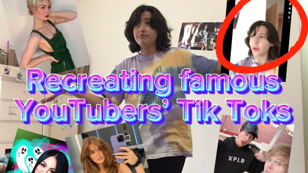 Recreating famous YouTubers’ Tik Toks | iamcaro - YouTube