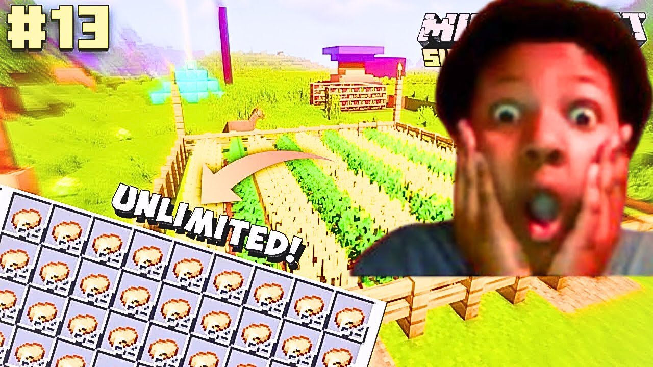 We finally made a farm (Minecraft episode 5) - YouTube