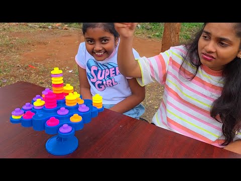 Come Play This Topple Balancing Game 🧠👌Diyaishwarya | UNBOXING |DIY 