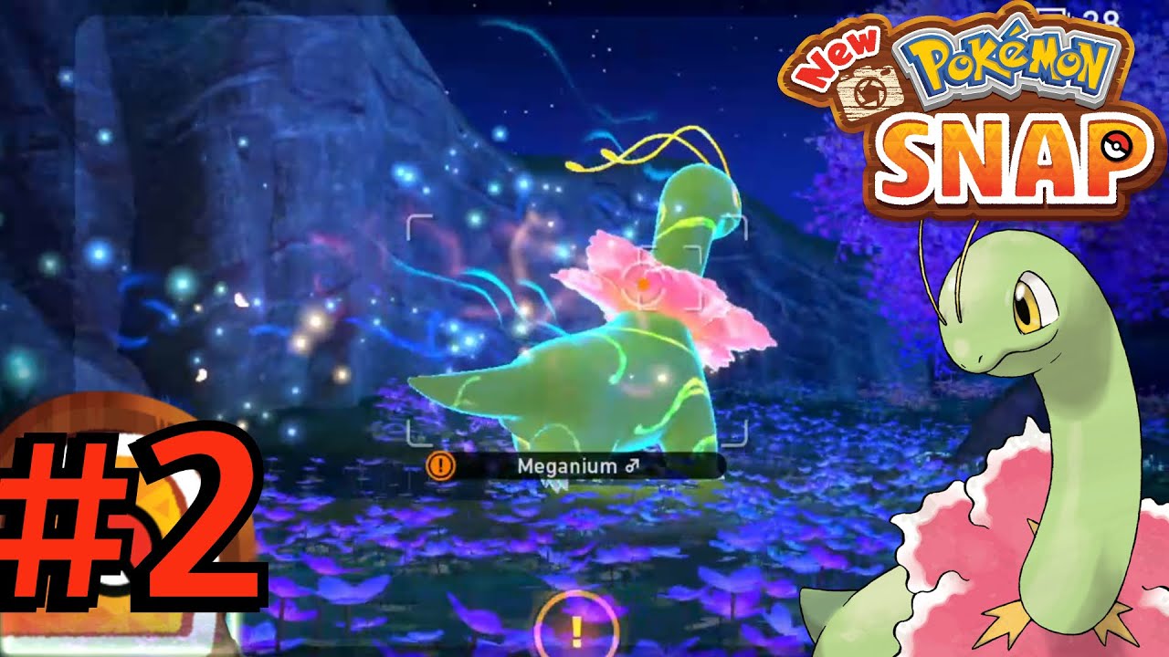 New Pokémon Snap |Walkthrough| Ep #2| Glowing Meganium! Illumina Spot ...