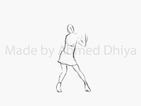 2d animation dance 1 - YouTube