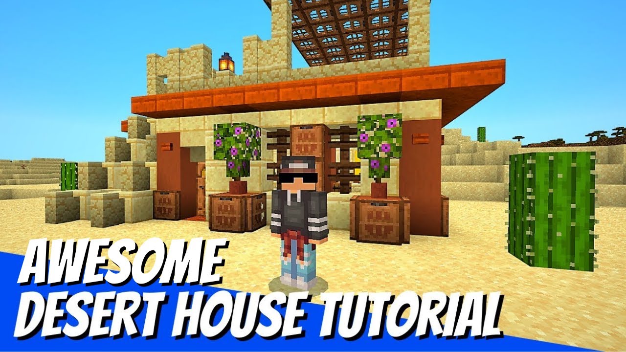 How To Make A Desert House In Minecraft || Easy Desert House Tutorial ...