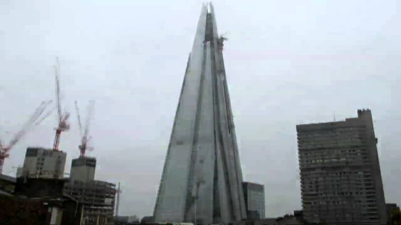 How the Shard appeared on London's skyline - time lapse film - YouTube