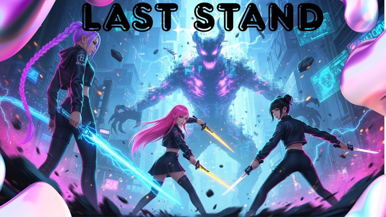Epic K-Pop Anime Final Battle ⚡ Neon City Heroes vs Glitch Demon - YouTube
