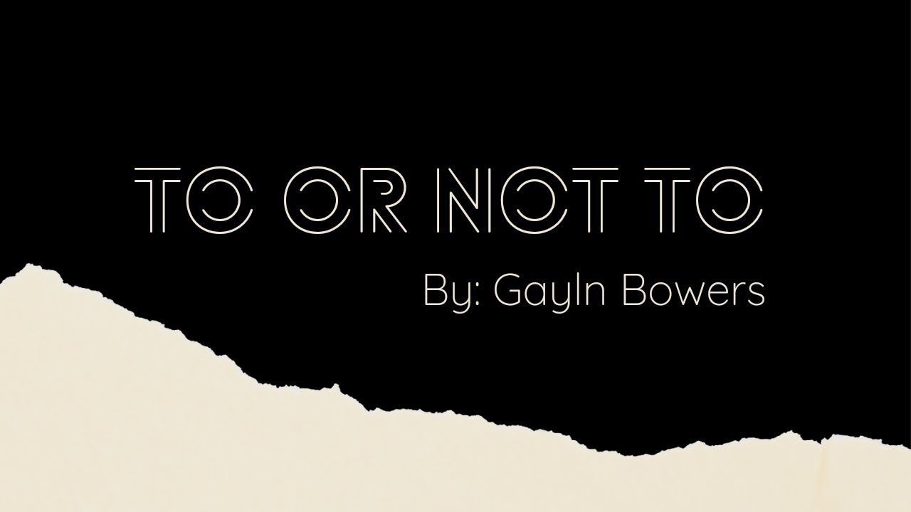 Hutchinson SDA Church Service: "To or Not To" - Gayln Bowers - YouTube
