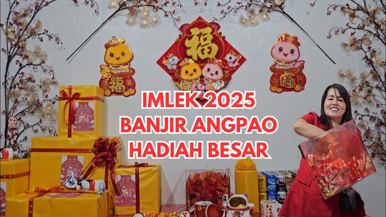 IMLEK KELUARGA BESAR BANJIR ANGPAO HADIAH BESAR - YouTube