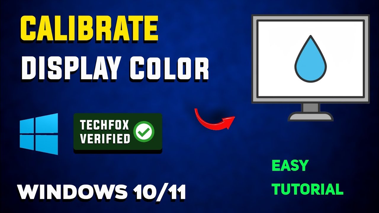 How to Calibrate Display Color in Windows - Full Guide - YouTube