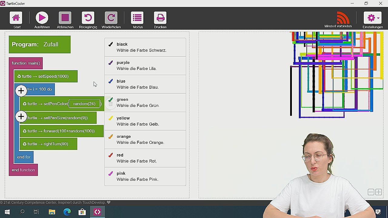 Programmieren mit dem TurtleCoder | Teil 10: Zufall - YouTube
