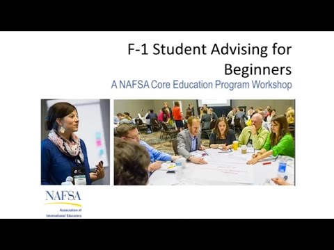 F-1 Student Advising for Beginners - YouTube