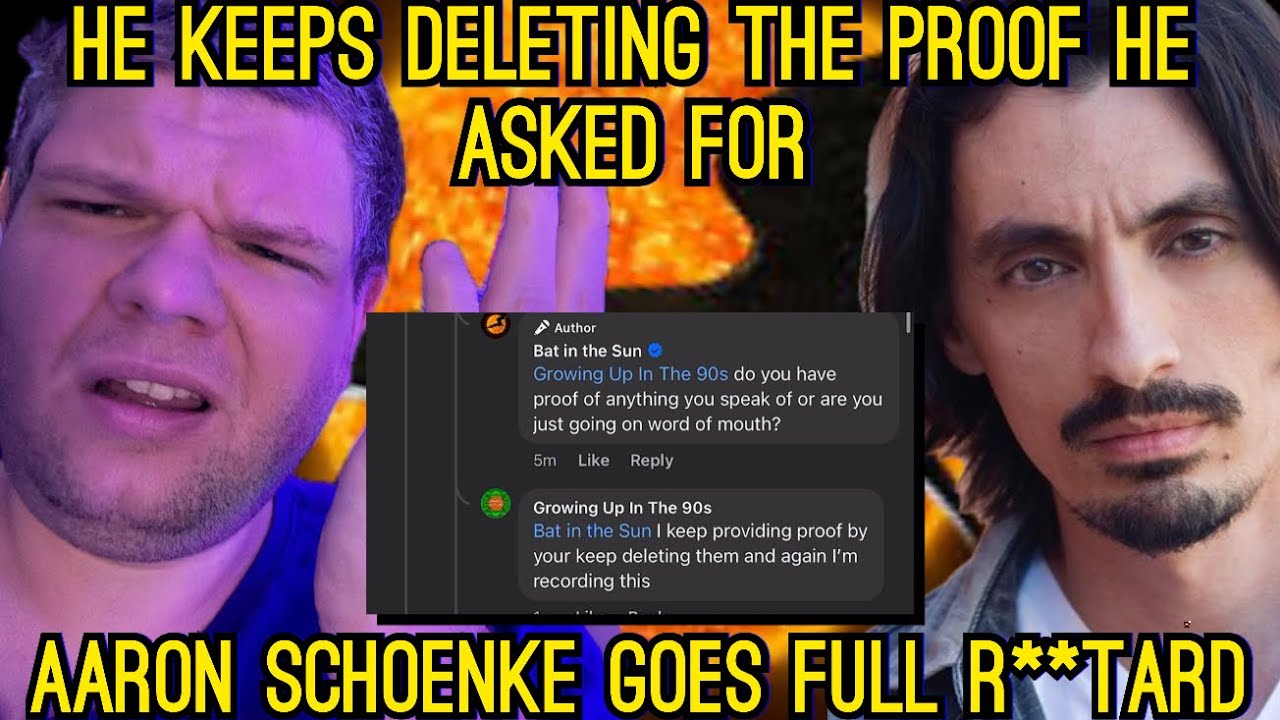 Aaron Schoenke of Bat In The Sun Keeps Deleting Video Proof He Asks For ...