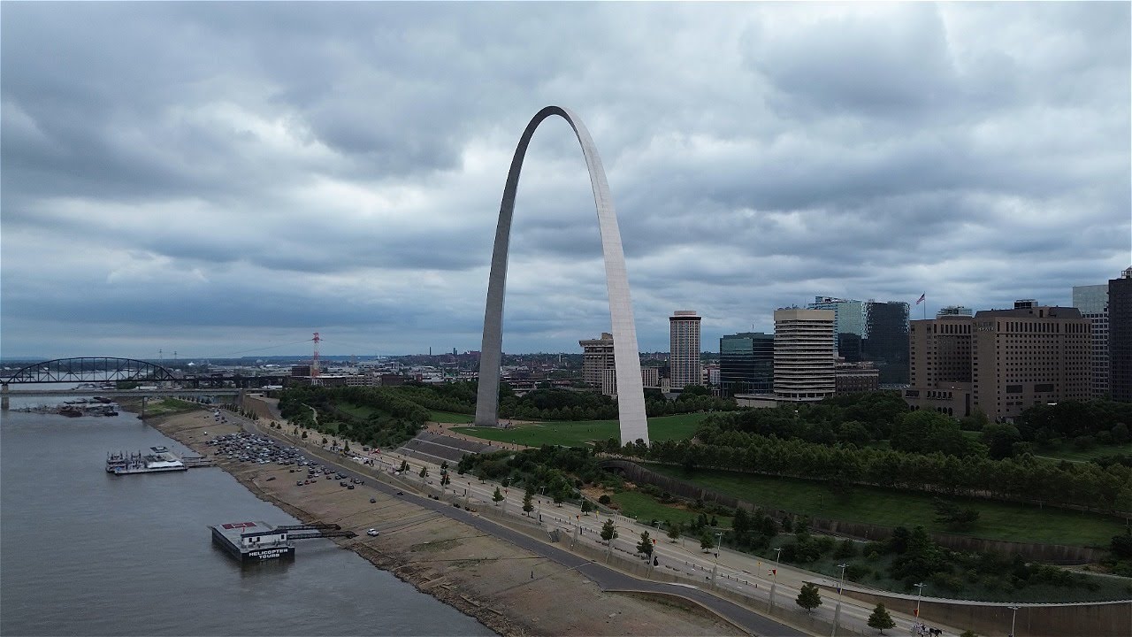 St. Louis Riverfront and Arch - Roadtrip Series - Drone Videos - YouTube