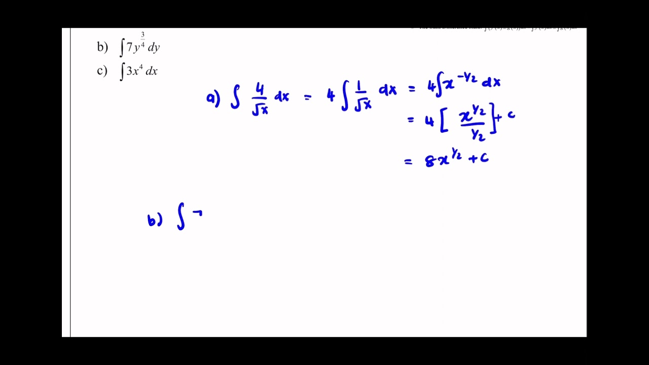 constant multiple rule of basic integration - YouTube