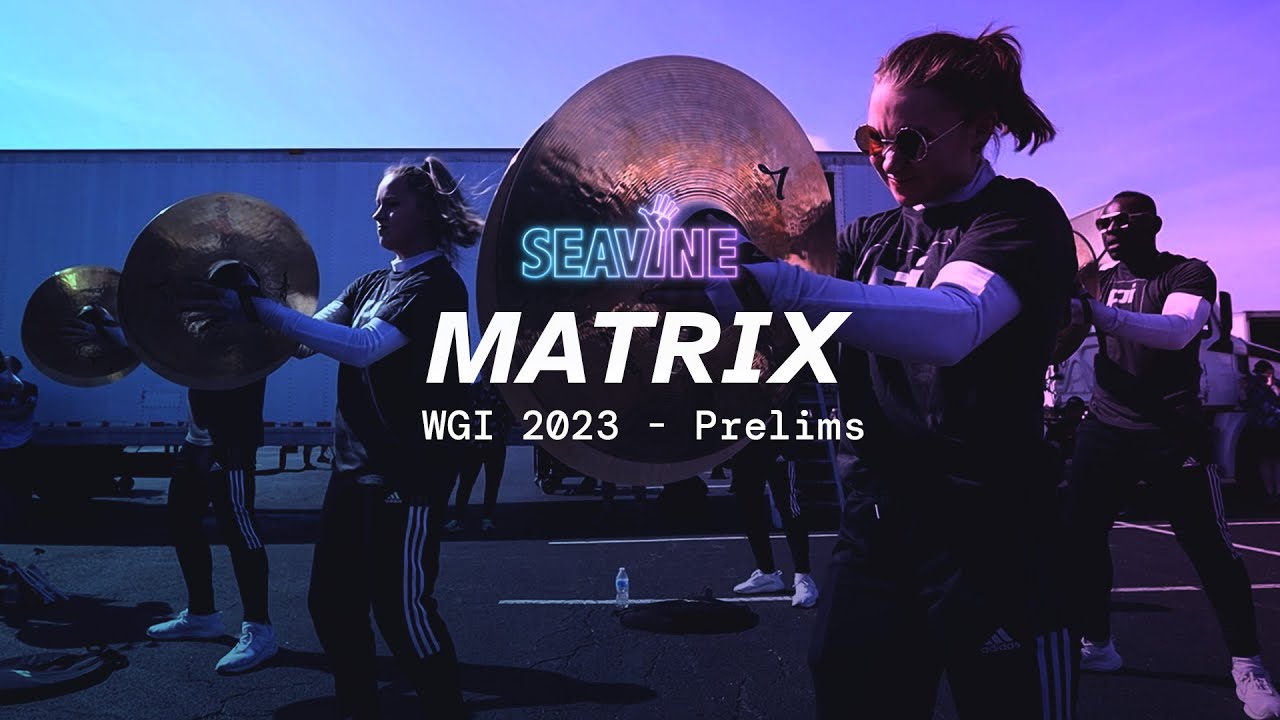 Matrix Cymbal Line 2023 / WGI Prelims / In the Lot with Seavine - YouTube