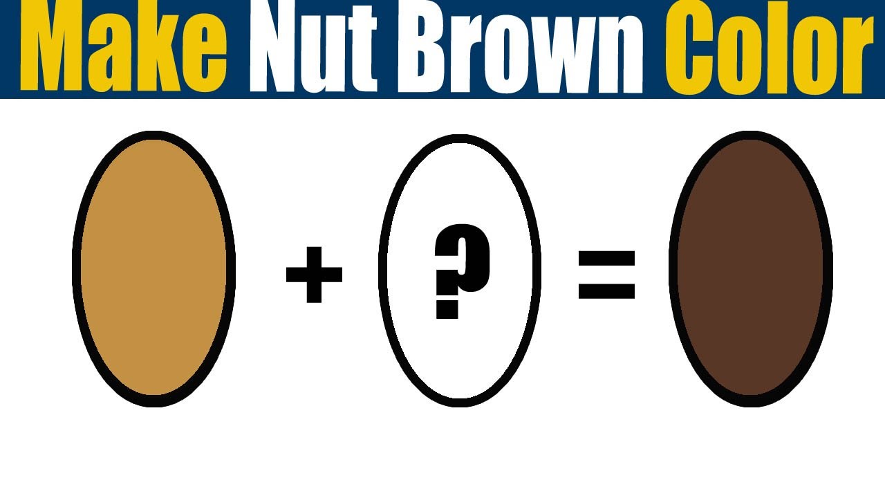 How To Make Nut Brown Color What Color Mixing To Make Nut Brown - YouTube
