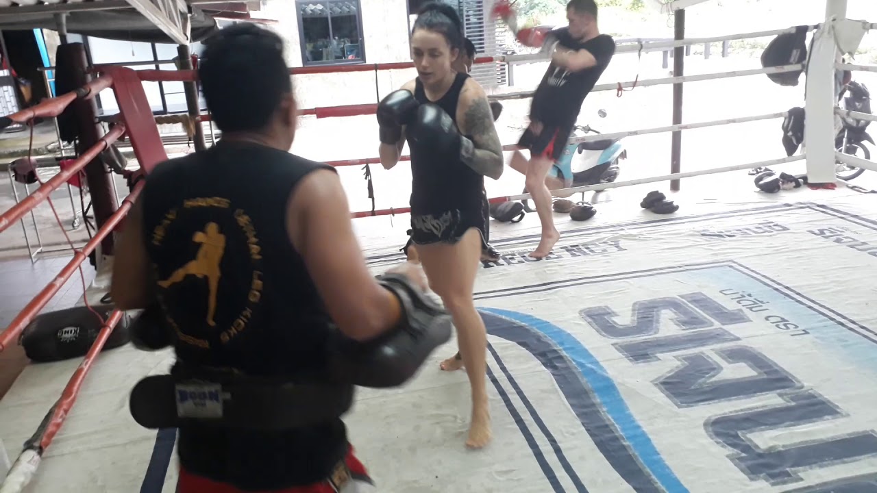MUAY THAI TRAINING IN THAILAND BROOKE FARRELL 2016 - YouTube