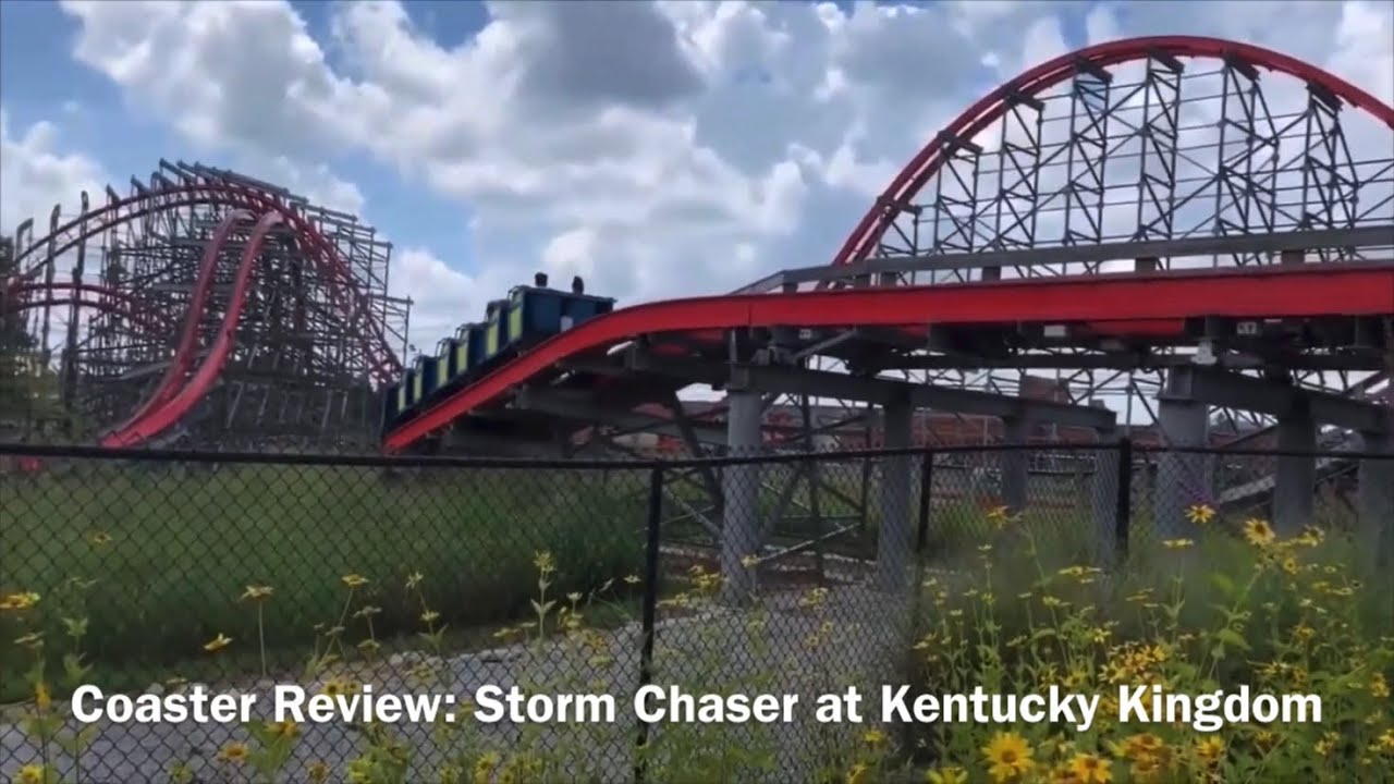 Storm Chaser Roller Coaster Review at Kentucky Kingdom - YouTube