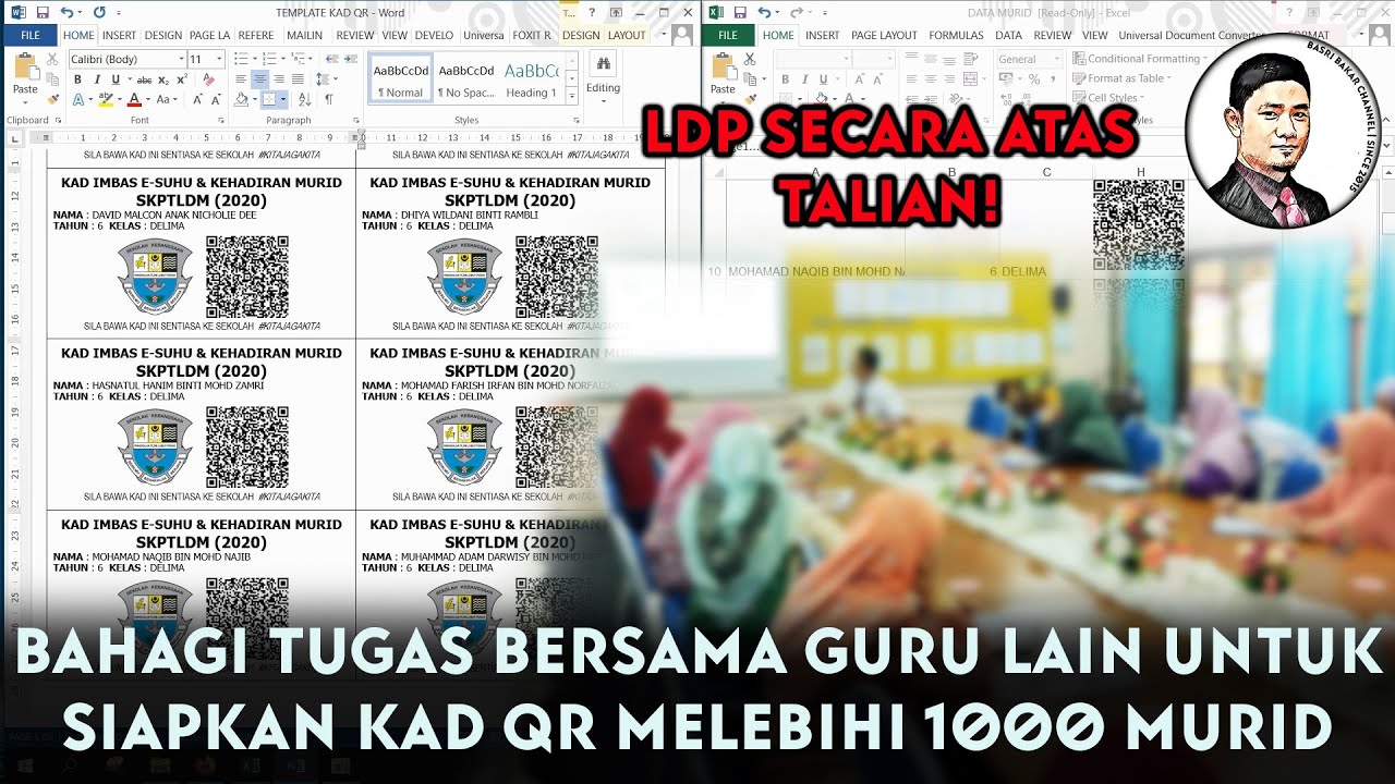 QR CODE MURID : JANA QR CODE UNTUK MURID LEBIH 1000 DAN BAHAGI TUGAS ...