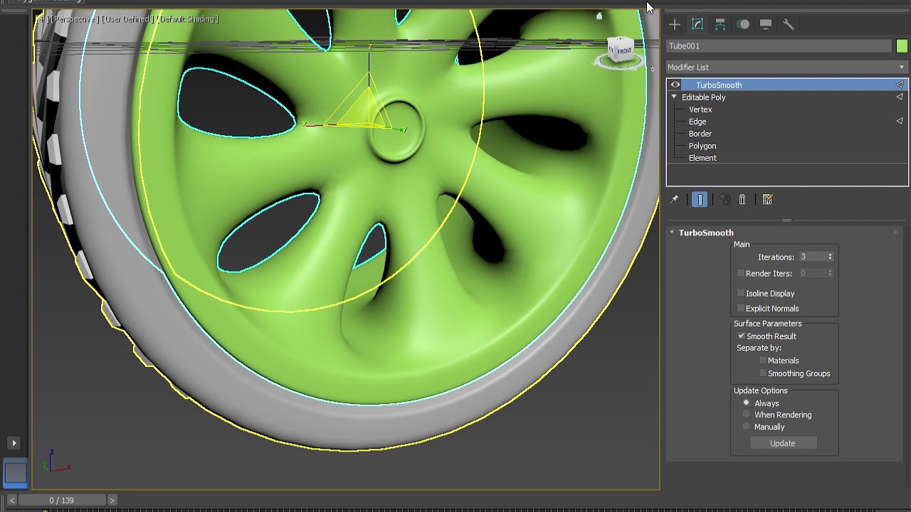 Modeling a wheel in 3ds max - YouTube
