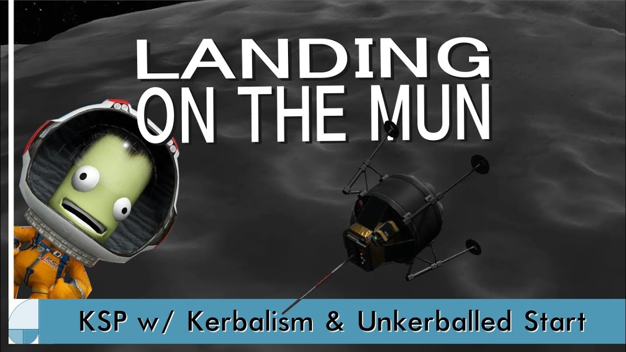 Uncrewed Mun Lander - KSP Modded Career - YouTube