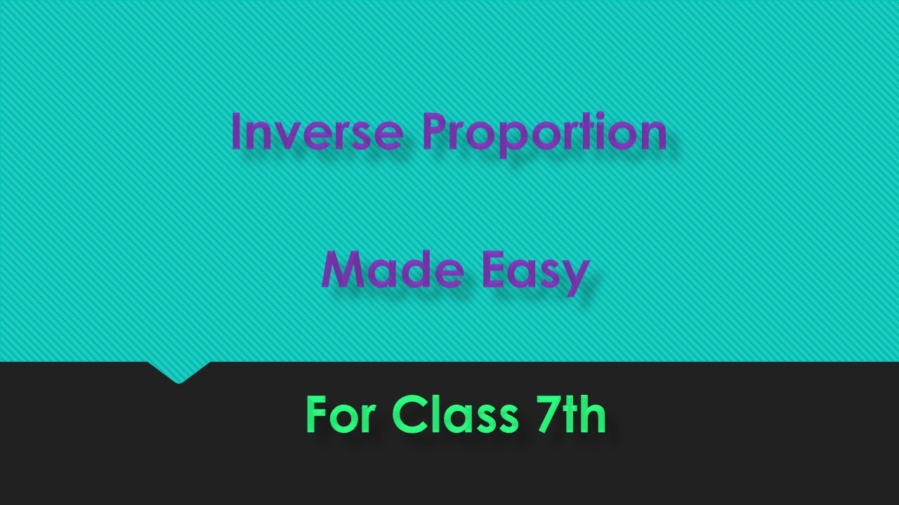 Inverse Proportion, understanding Inverse Portion, Inverse proportion ...