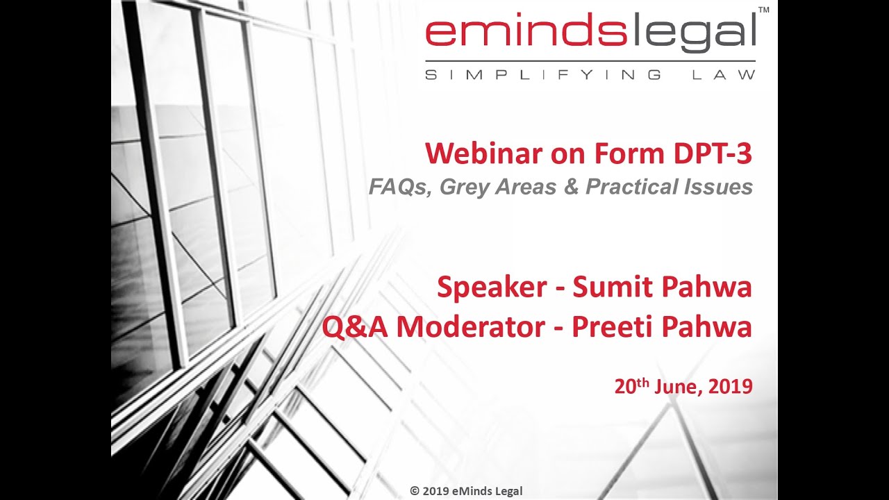 Form DPT-3 - Grey areas, FAQs and Practical Issues - YouTube