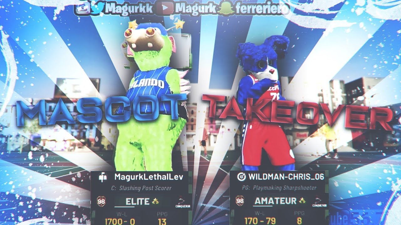 NBA 2K19 MASCOTS TAKEOVER THE PARK 98 OVERALL DEMIGODS 🔥💥⚡️🤟🏾 - YouTube