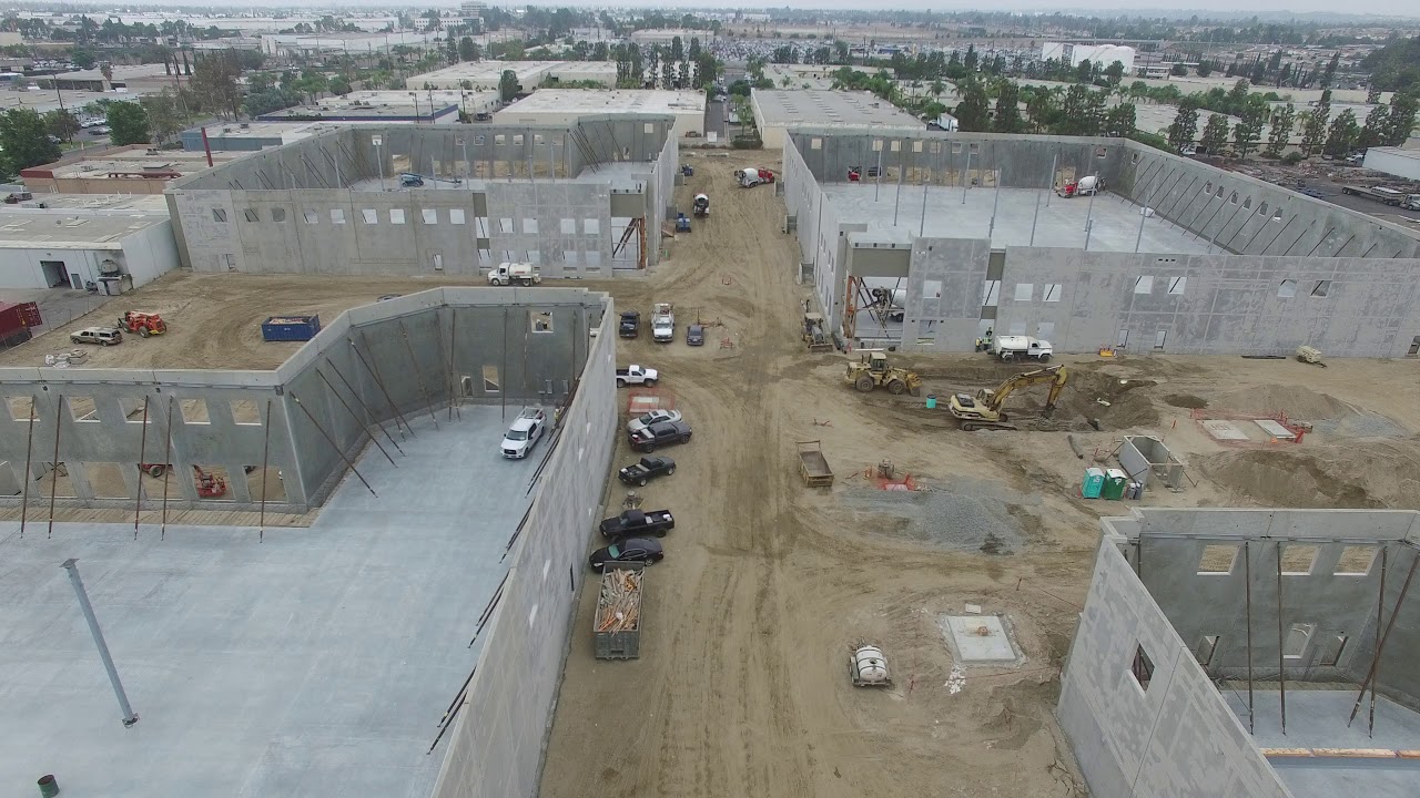 Orange County Commerce Center | Walls Tilted - YouTube