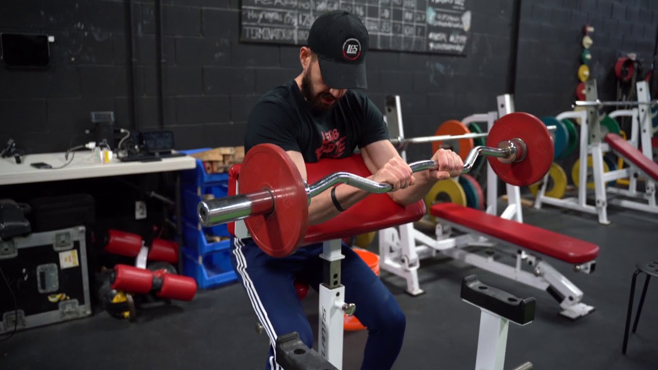 Ez Bar Reverse Curl - Close Grip - Scott Curl - YouTube