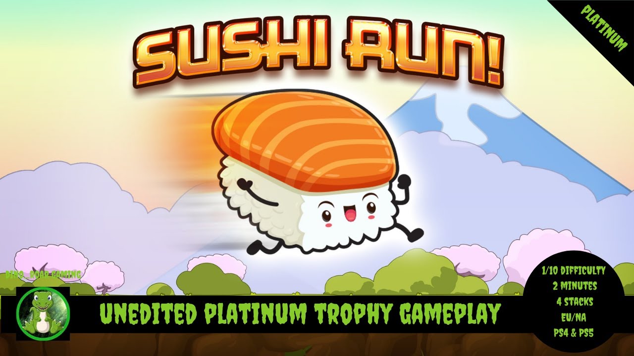 Sushi Run - Full Unedited Platinum Trophy Gameplay (PS4/PS5) - YouTube