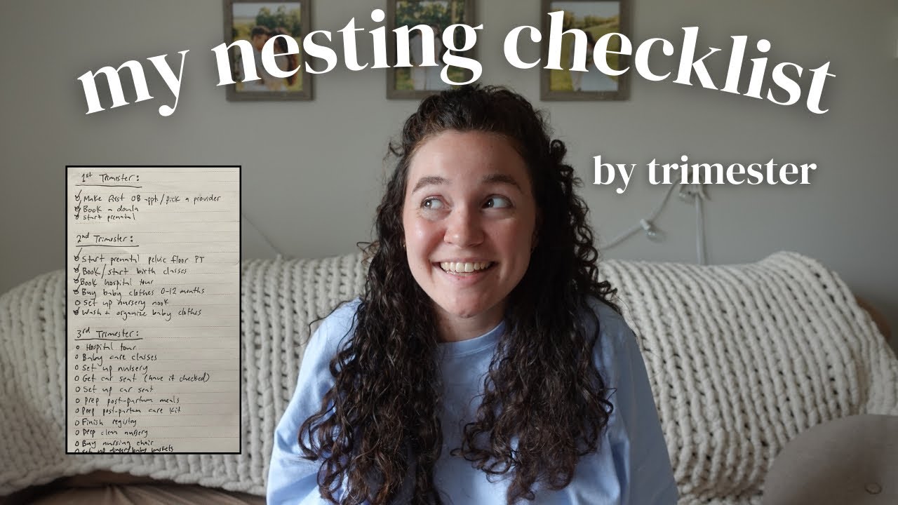 My complete nesting checklist (to-do’s by trimester) - YouTube