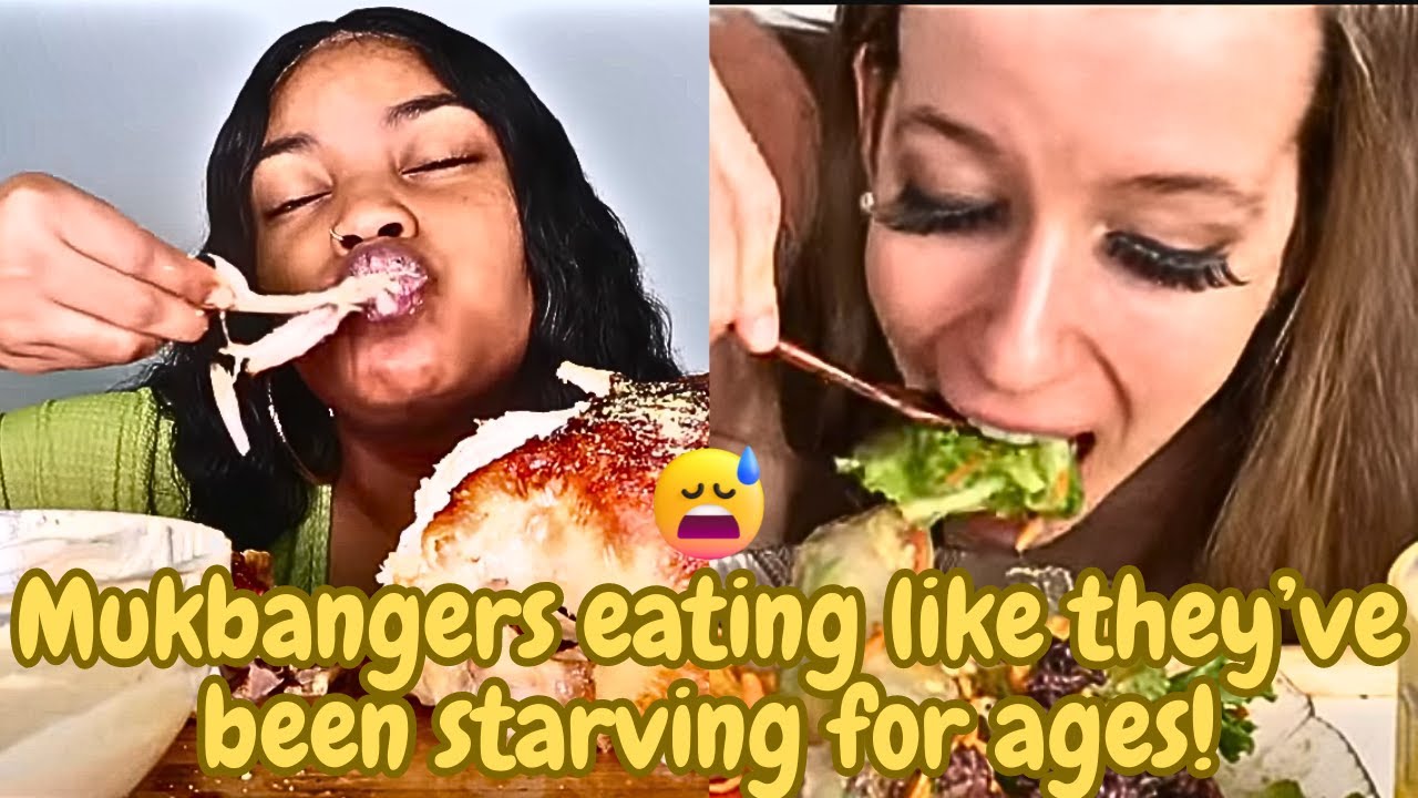 Mukbangers acting like they have been starving for years!!! | Mukbang ...