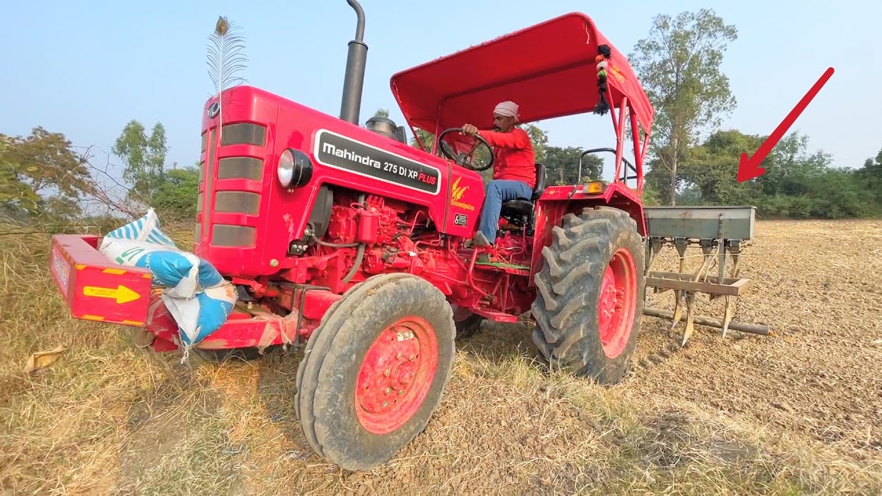 Mahindra 275 Di XP Plus with 13 Tines Boni Machine Sheed Drill Machine ...