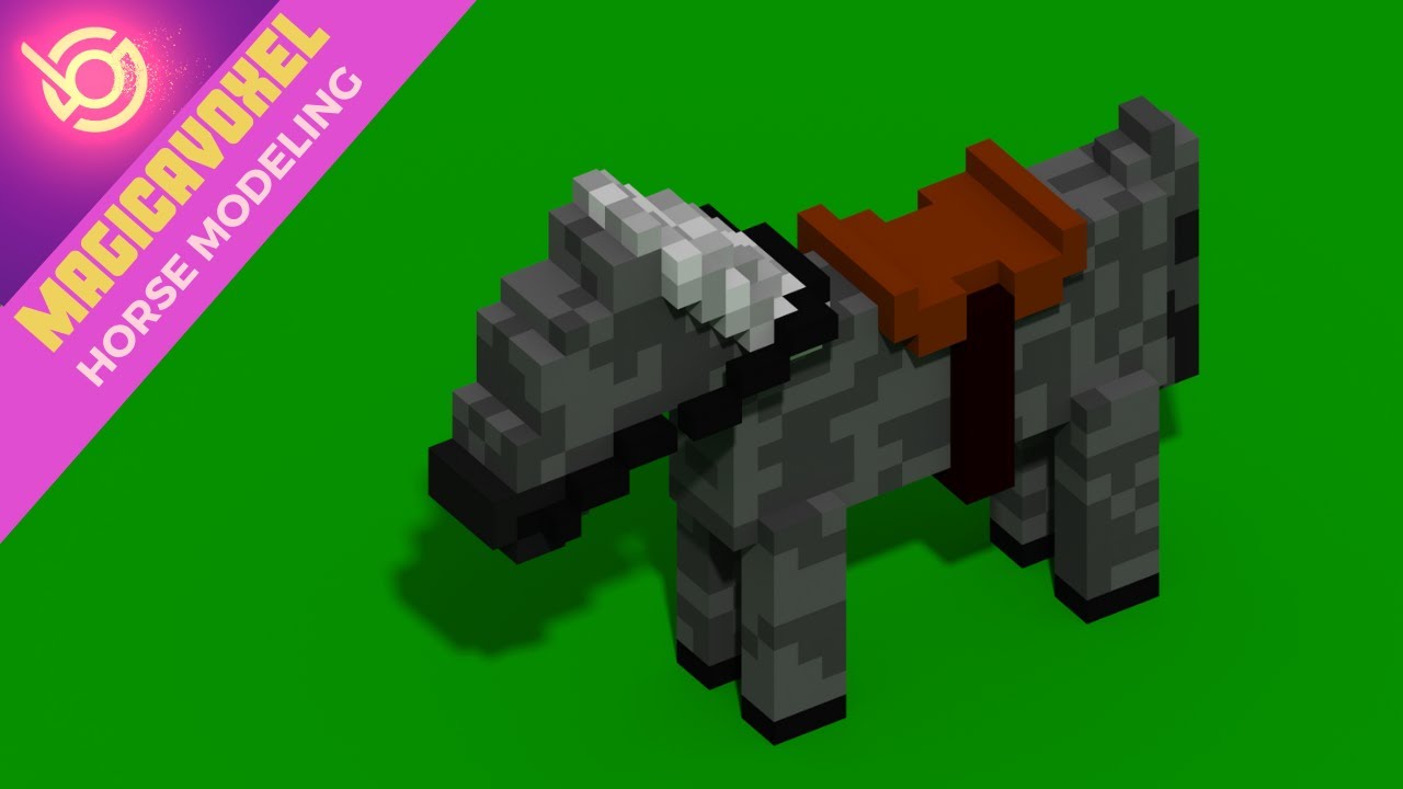 Horse Modeling (Simple) | MAgicaVoxel Tutorial - YouTube