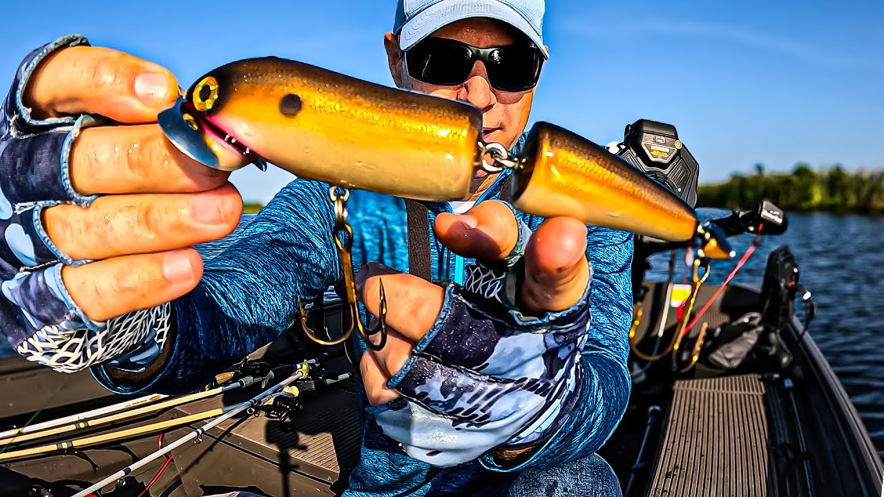Catching Bass With BIG Topwater Lures! - YouTube